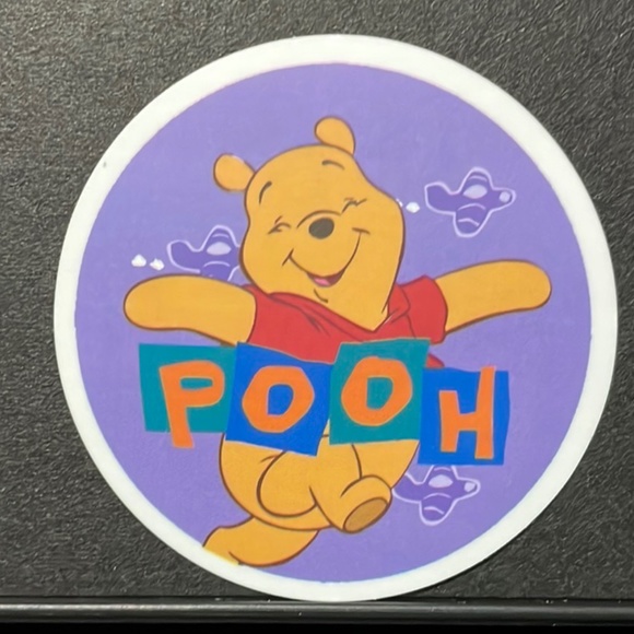Design | Pooh Bear Circle Sticker | Poshmark